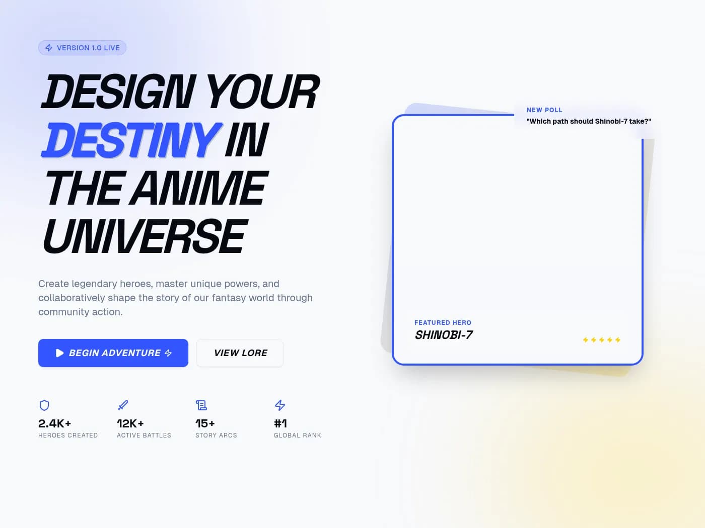 Anime Universe Creator