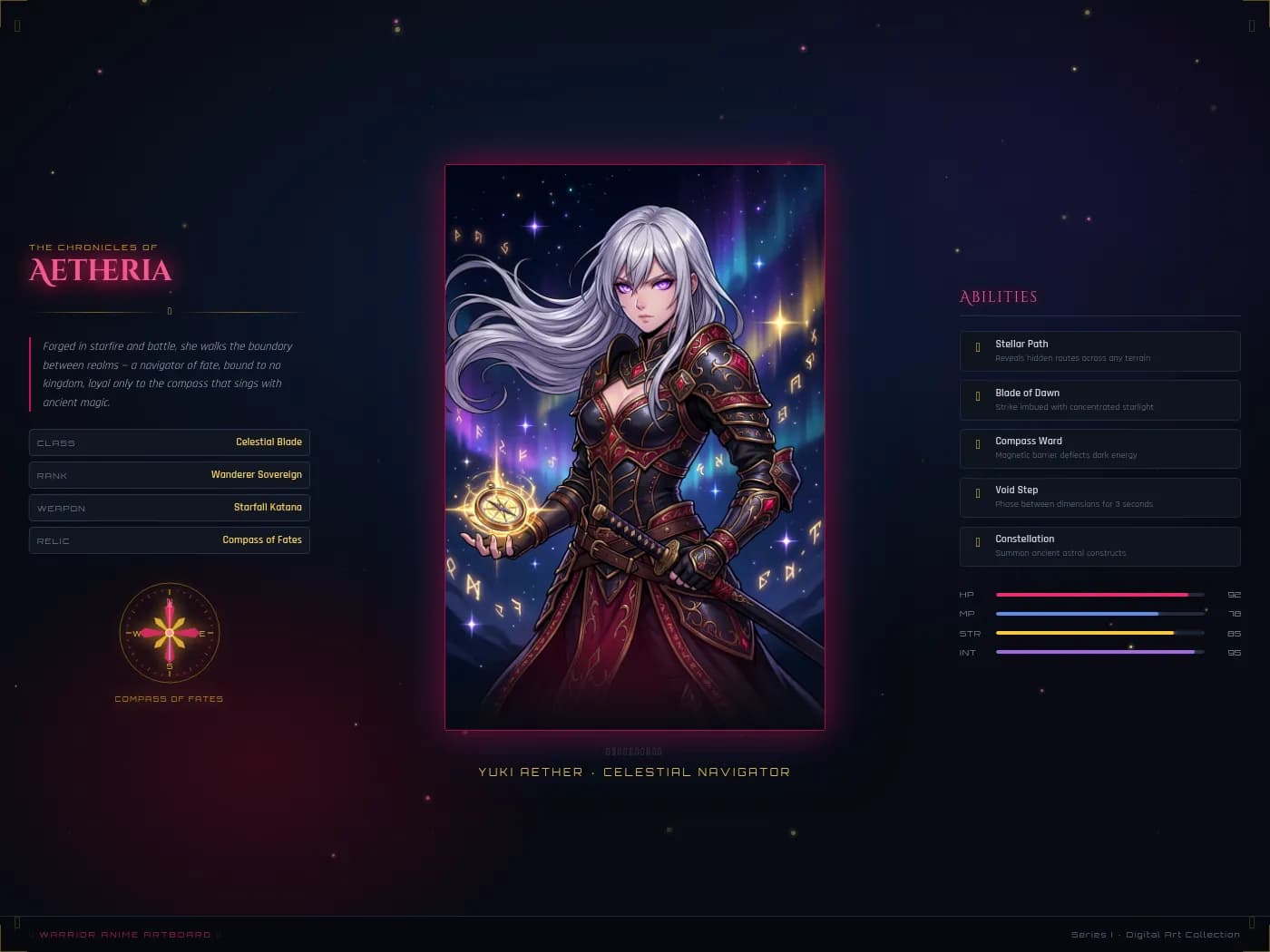Warrior Anime Artboard
