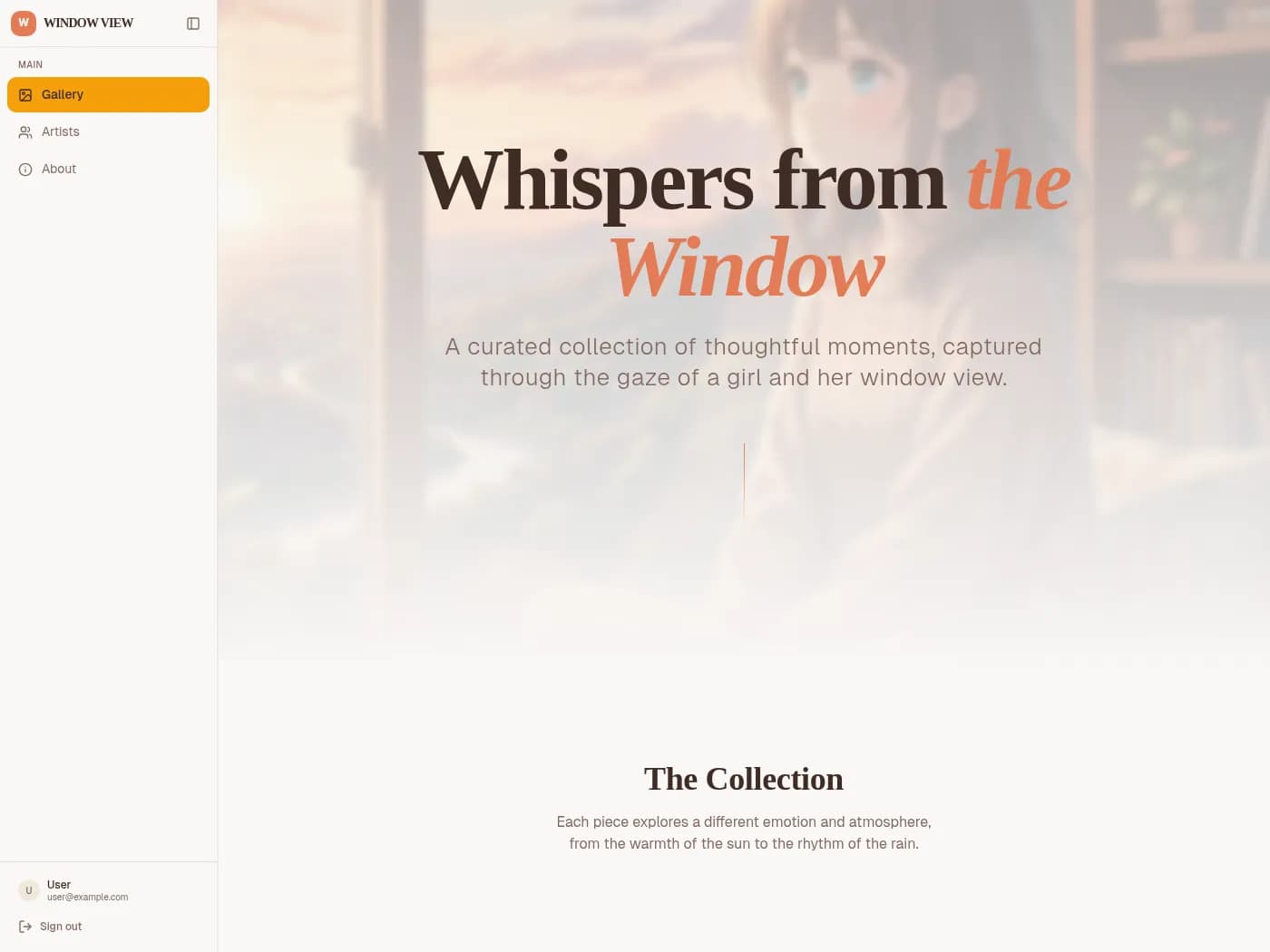 Anime Window View Art