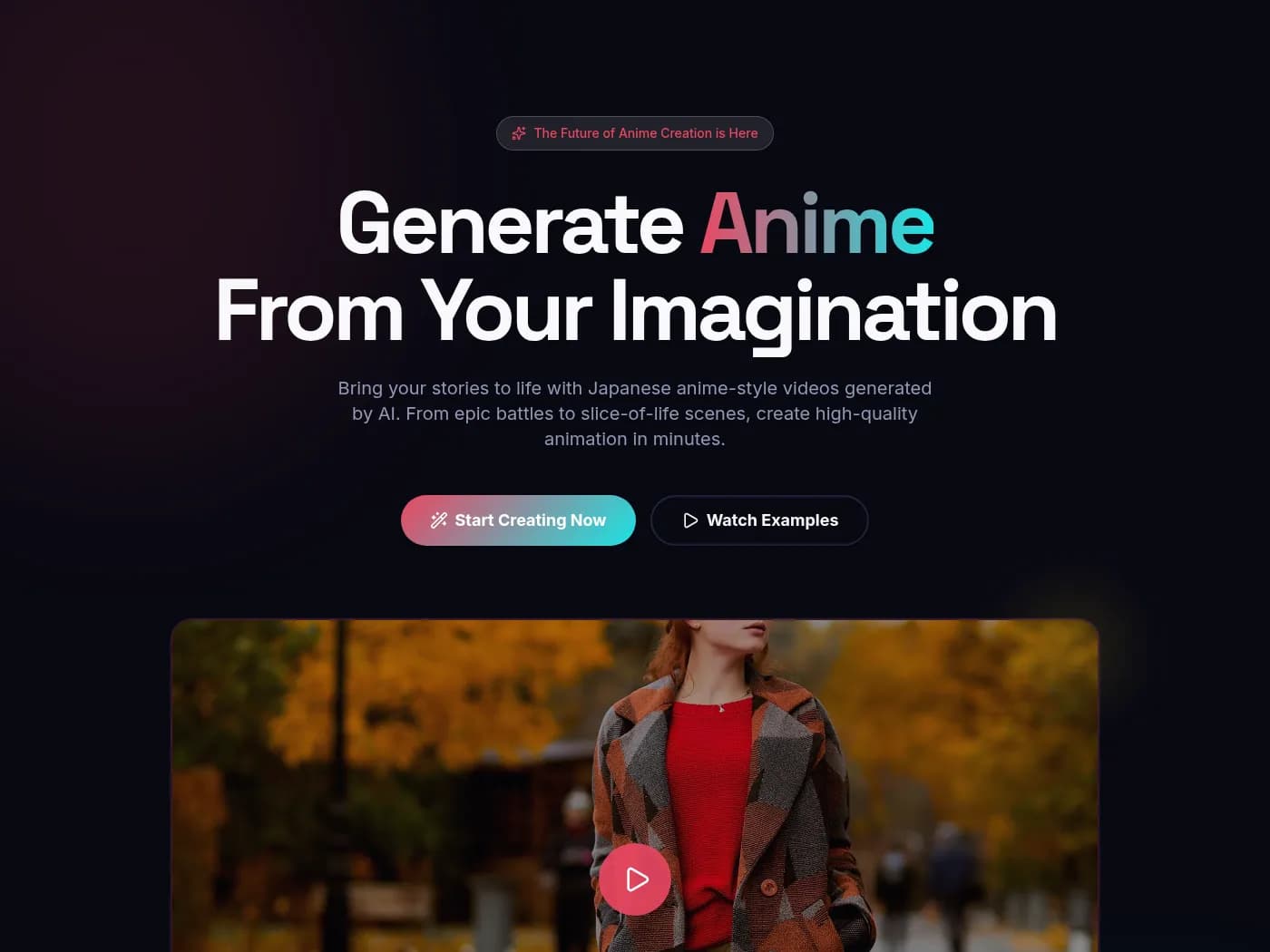 AnimeGen AI Studio