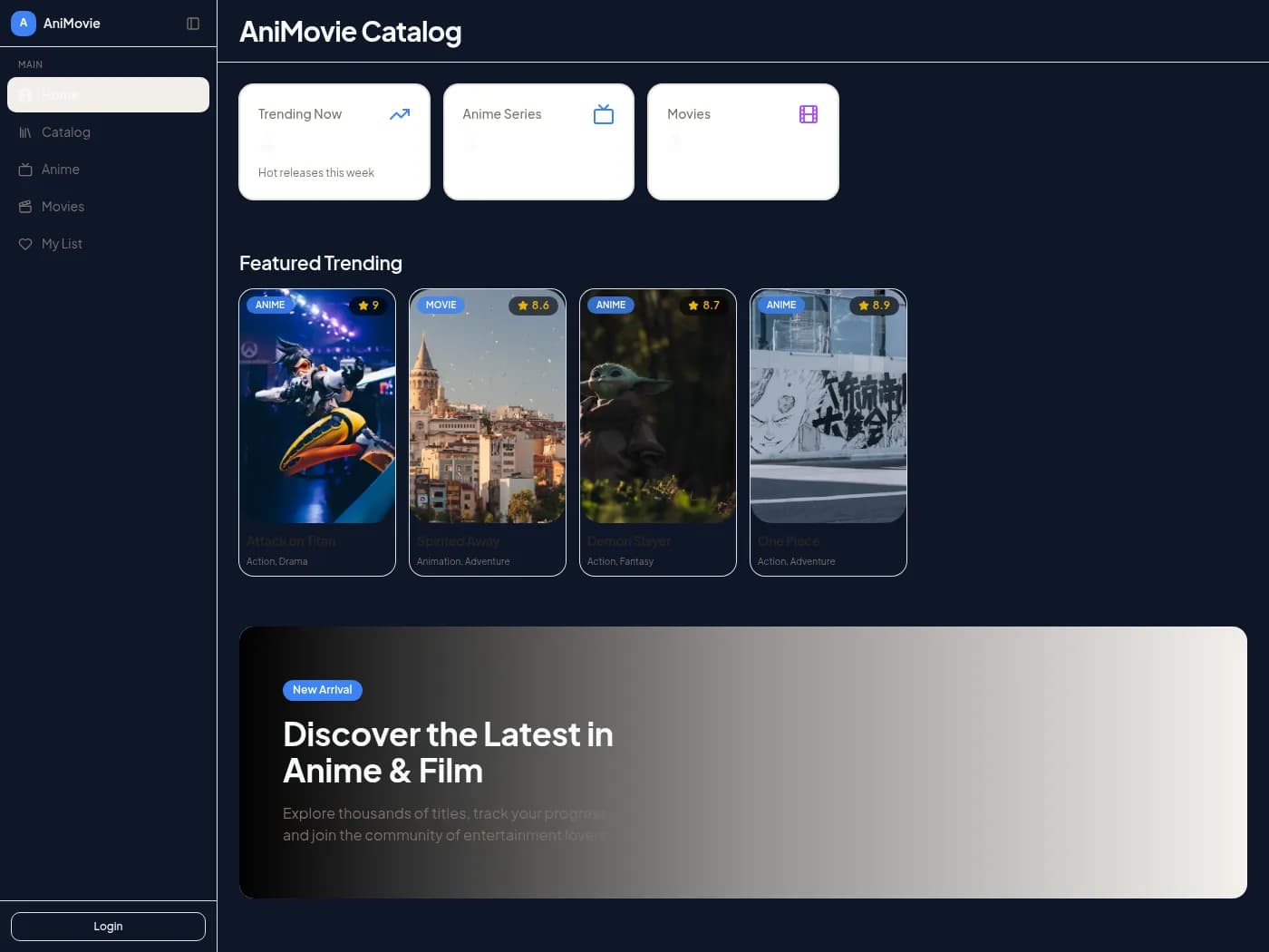 AniMovie Catalog