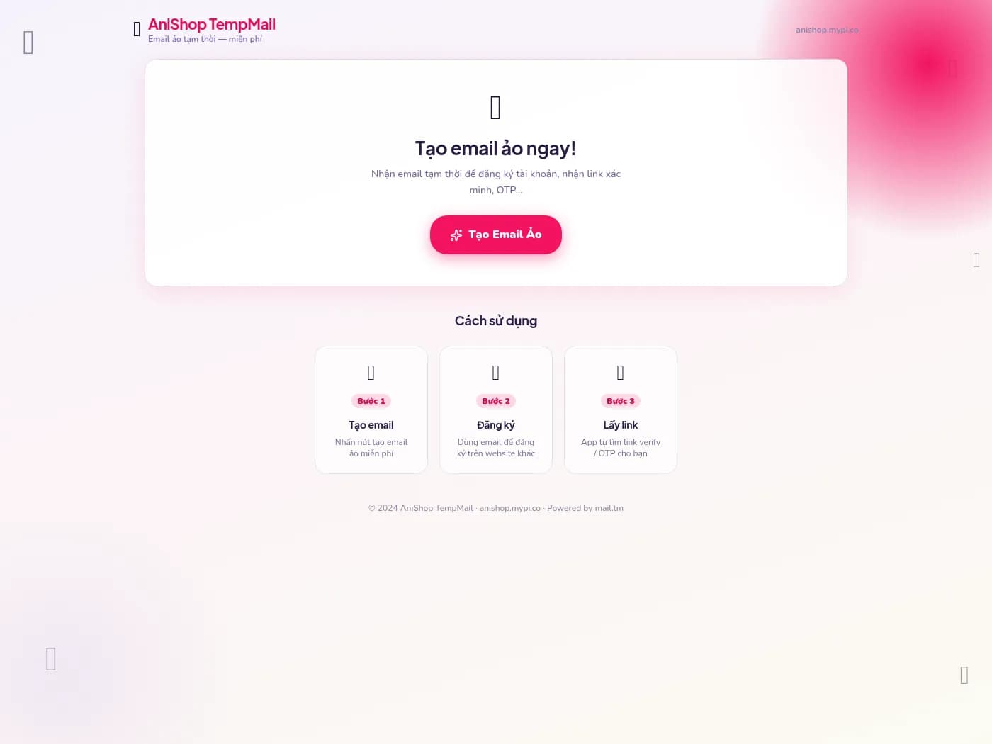 AniShop Email Collector