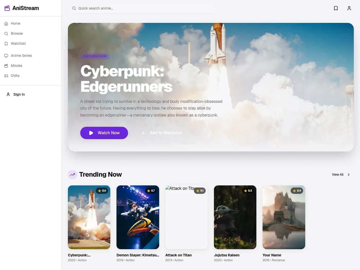 AniStream Hub