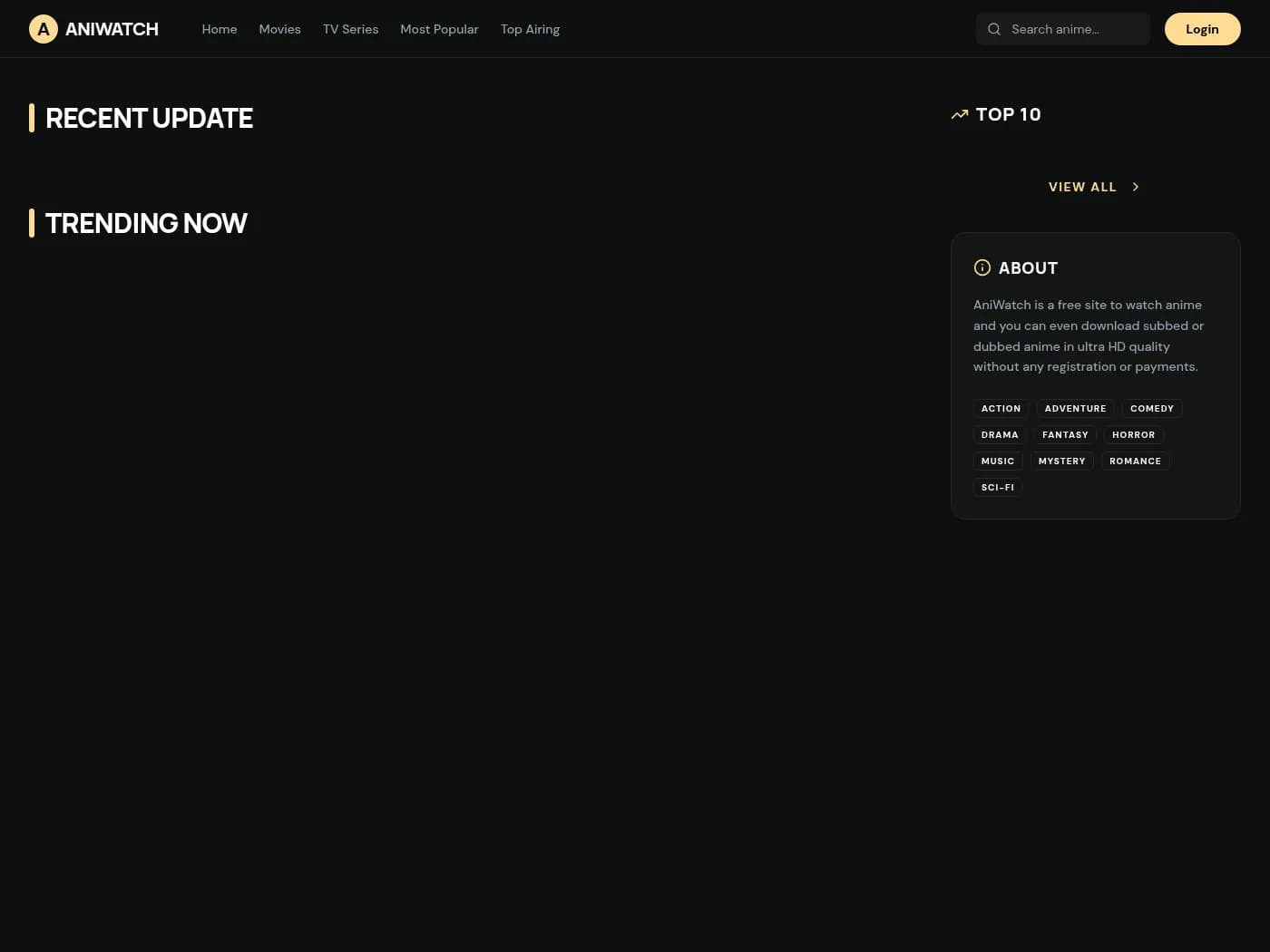 AniWatch TV Clone