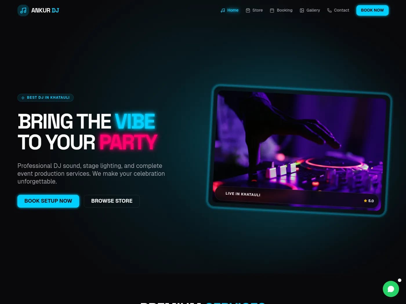 Ankur DJ Web Experience