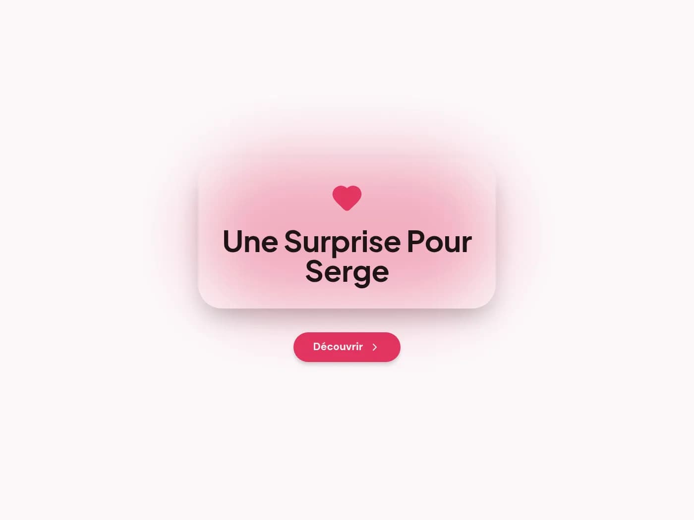 Anniversaire pour Serge