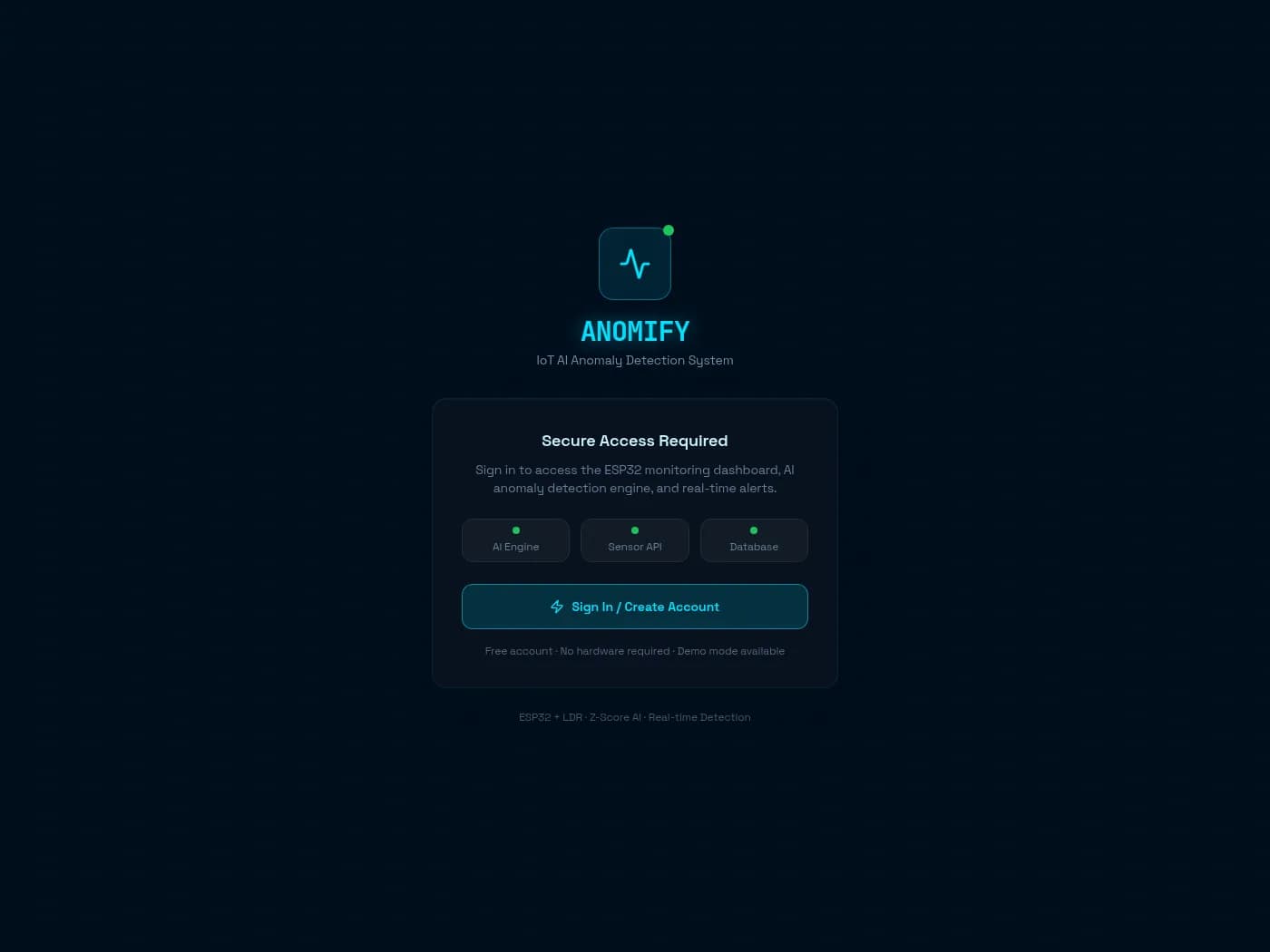 Anomify IoT AI Dashboard