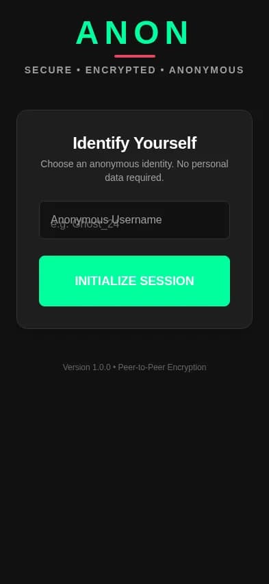 Anon Encrypted Chat