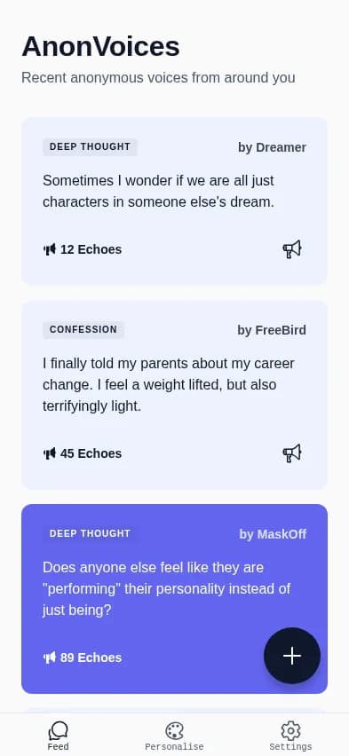 AnonVoices Mobile