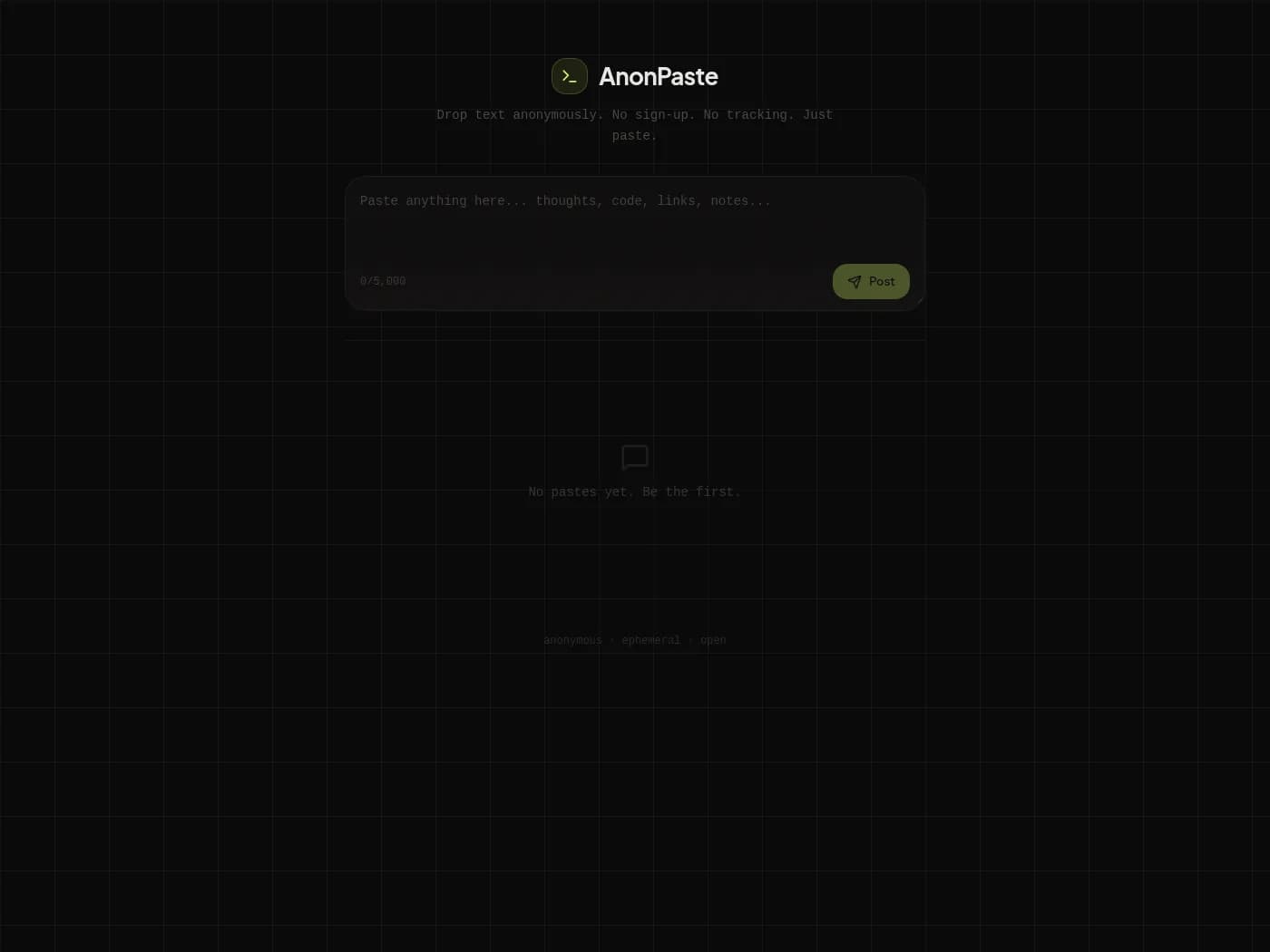 AnonPaste Board