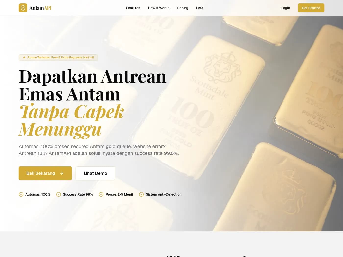 Antam Queue Bot API