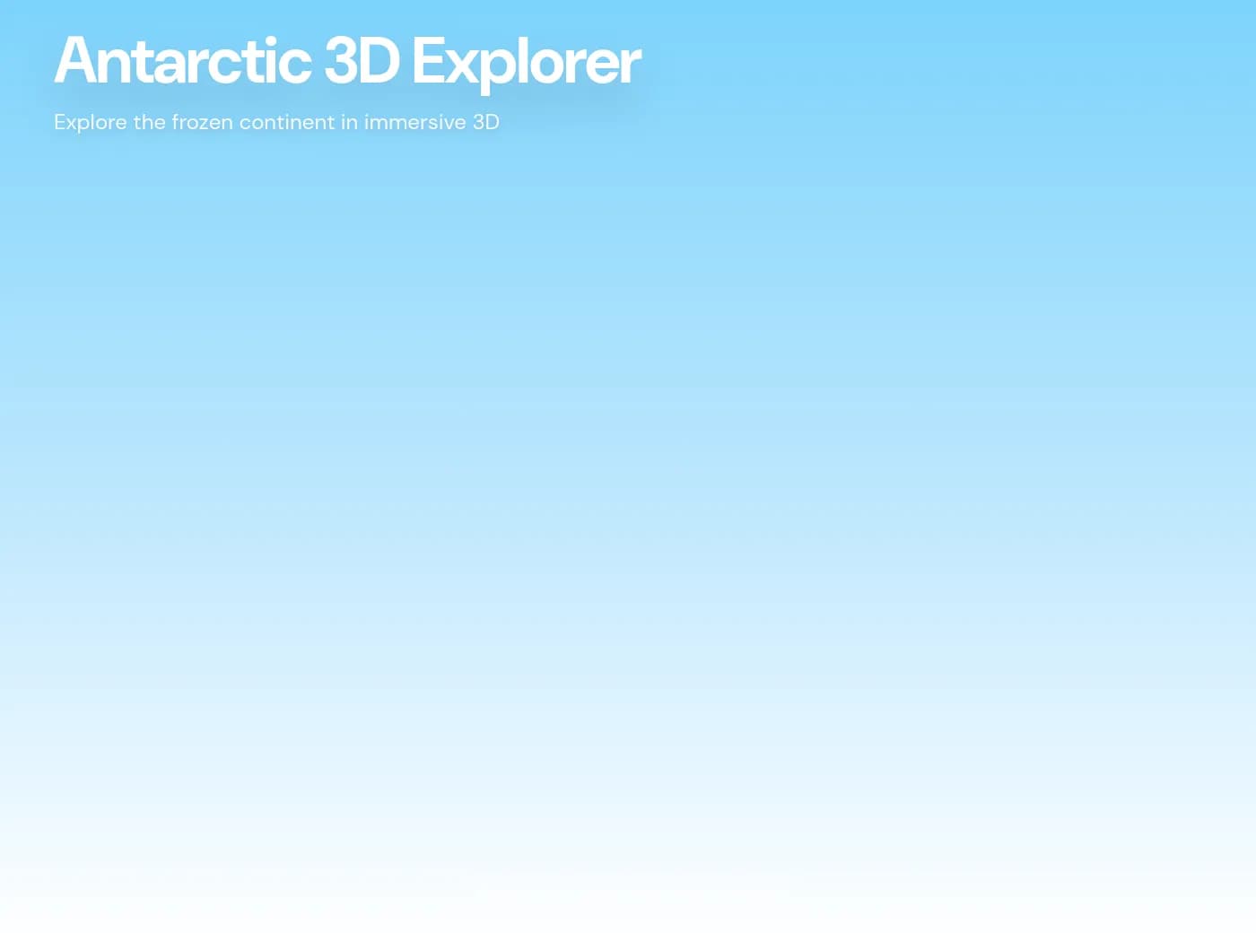 Antarctic 3D Explorer