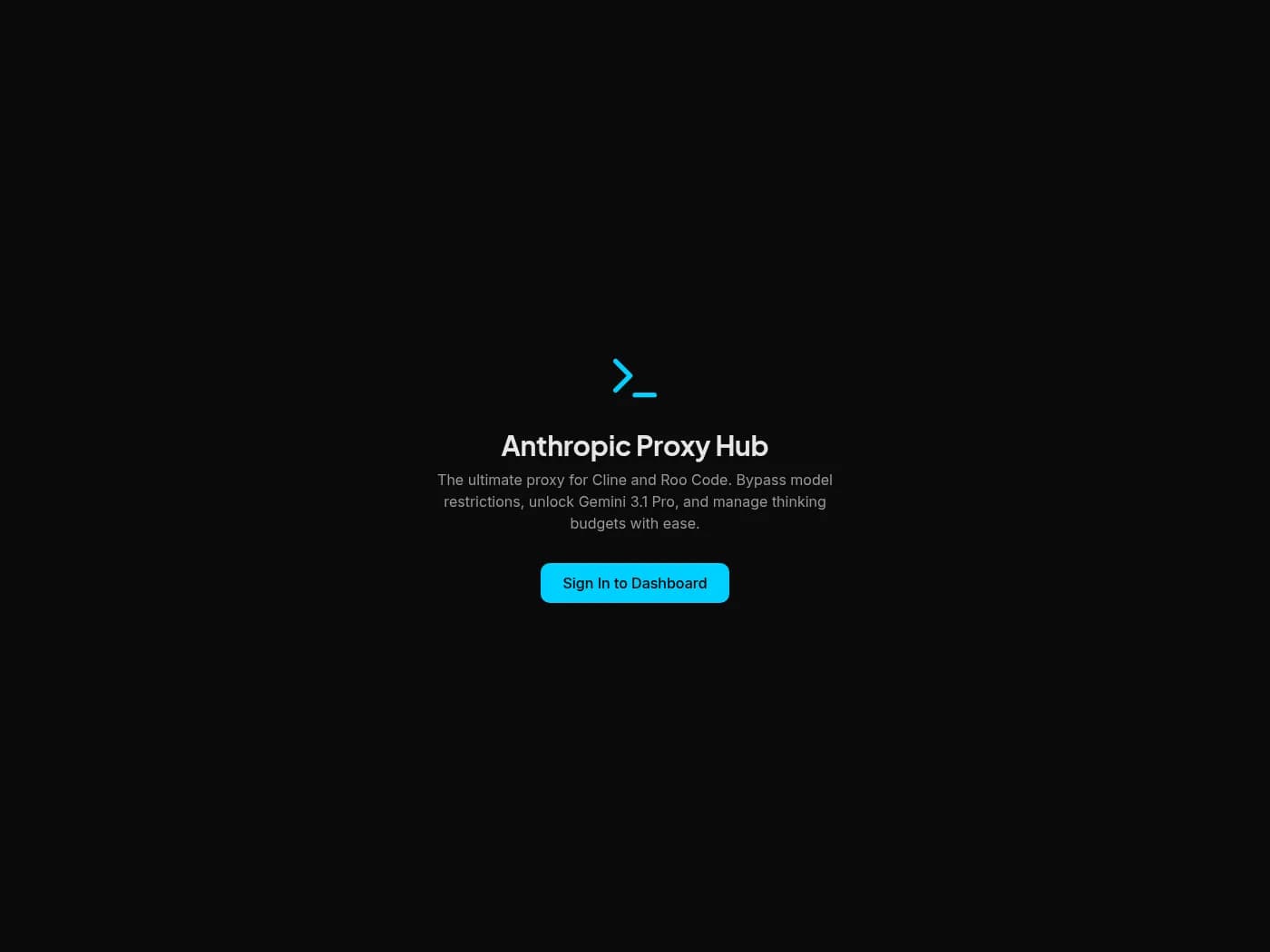 Anthropic Proxy Hub