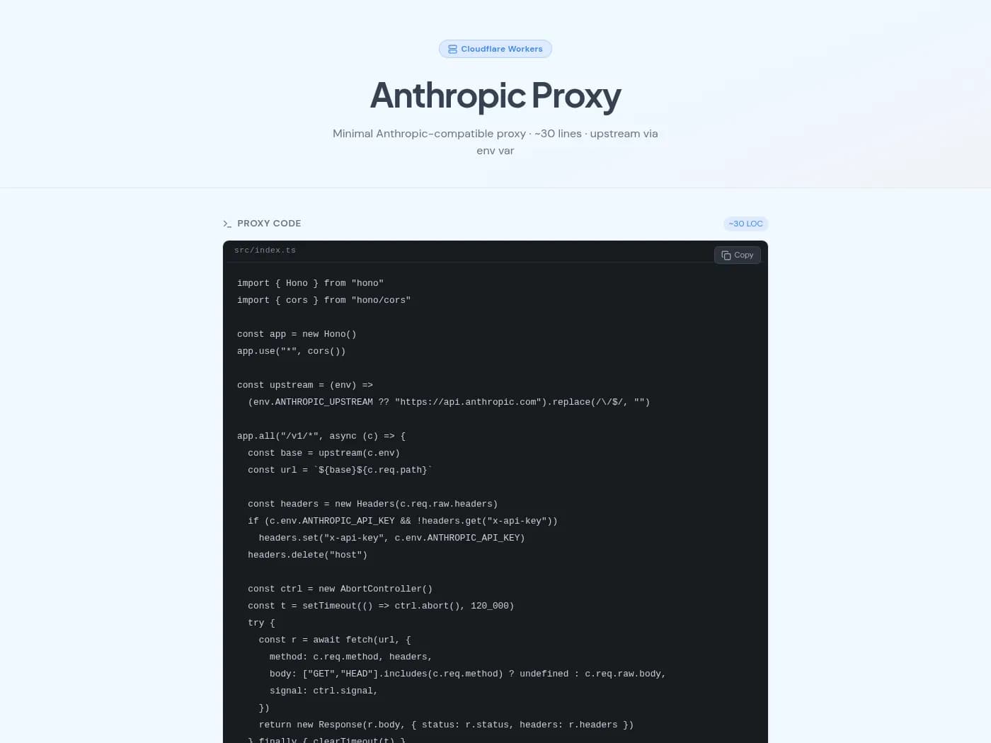 Minimal Anthropic Proxy