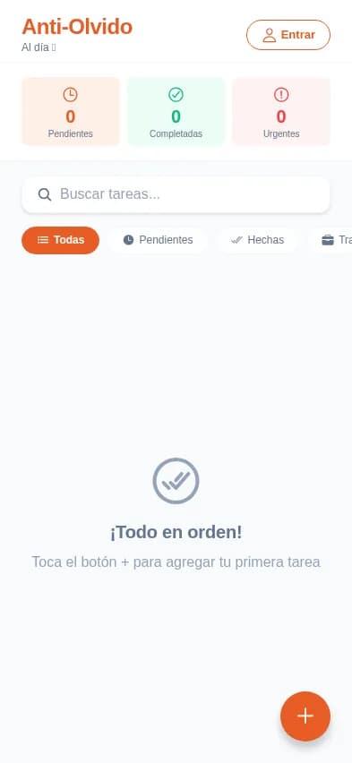 Anti-Olvido Web App