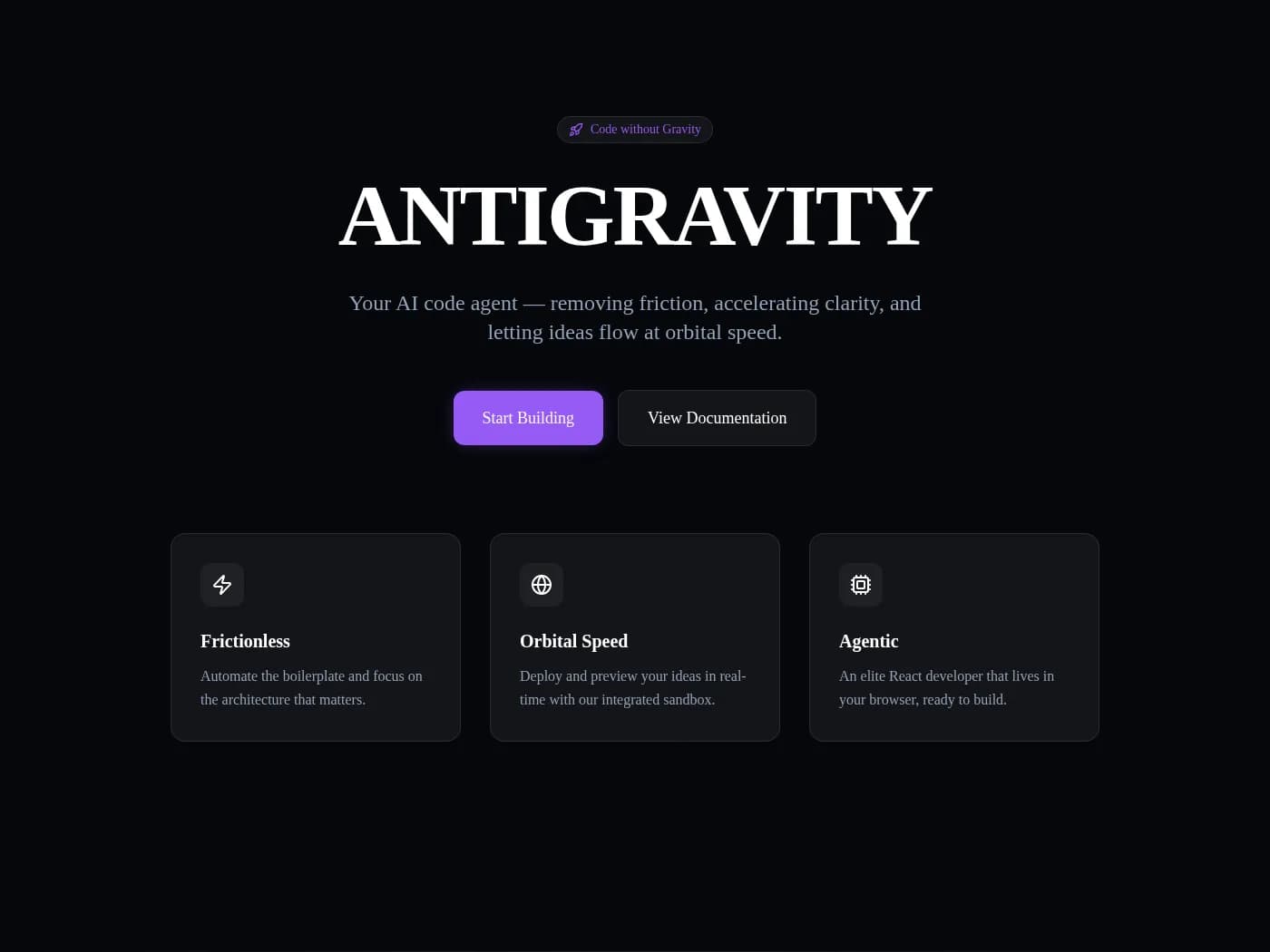 Antigravity Code Agent