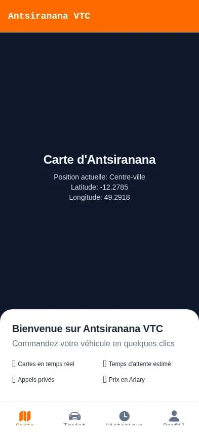 Antsiranana VTC App