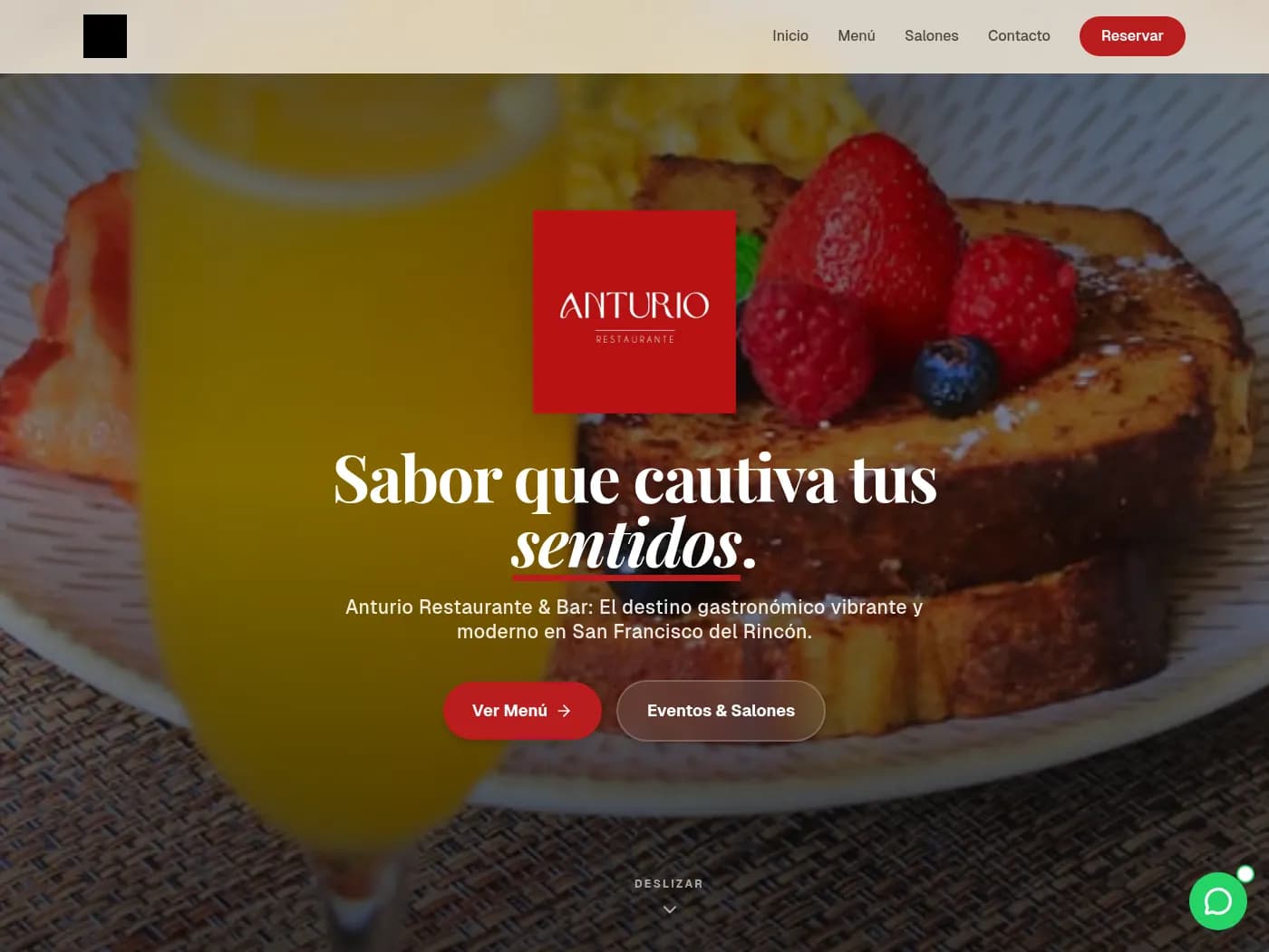 Anturio Restaurante Web
