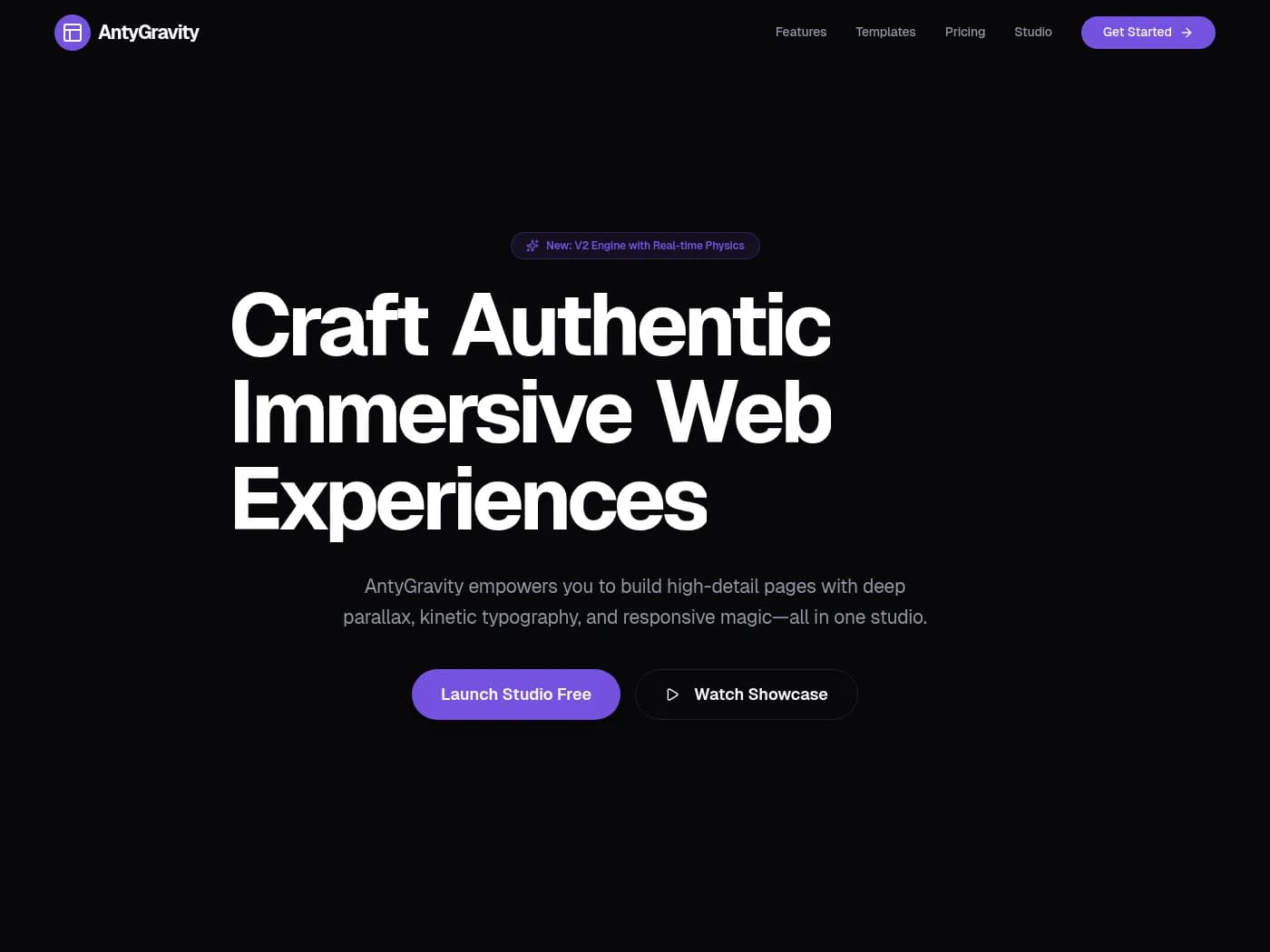 AntyGravity Web Studio
