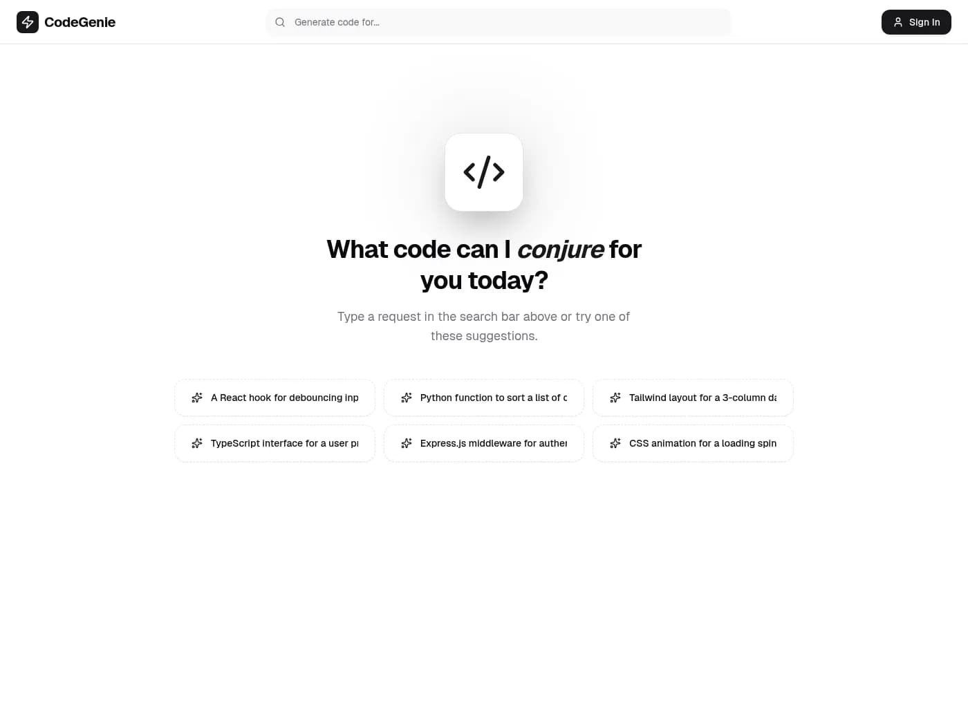 CodeGenie