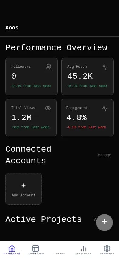 Aoos Web Platform
