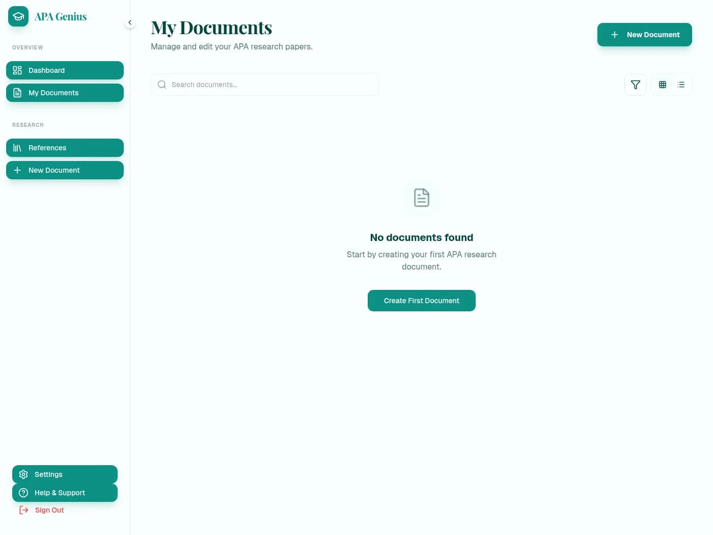 APA Genius AI Writer