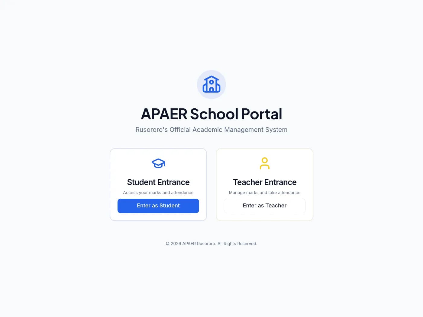 APAER School Portal