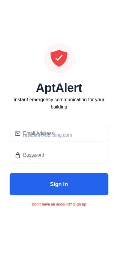 AptAlert Mobile System