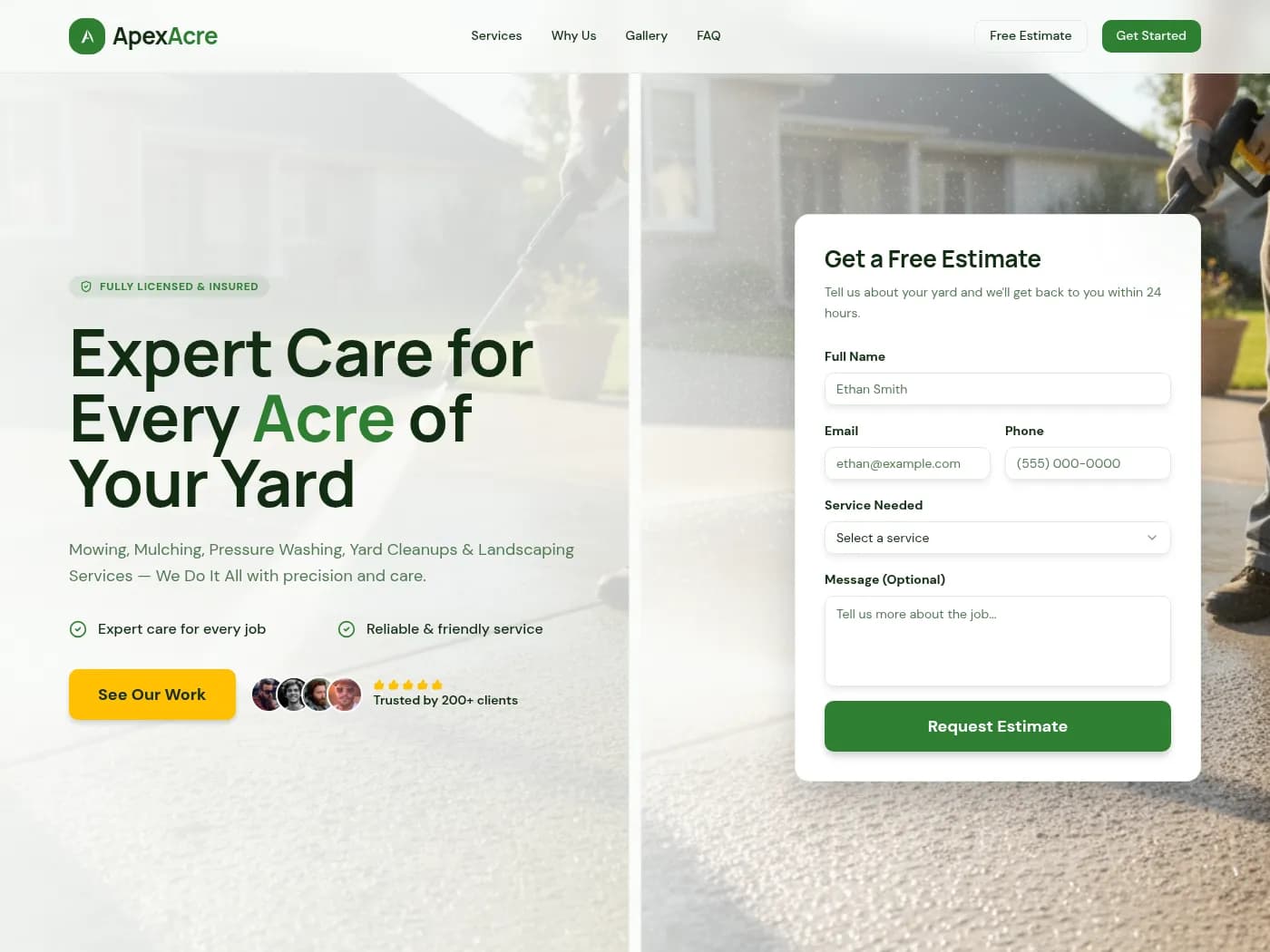 Apex Acre Lawn Website