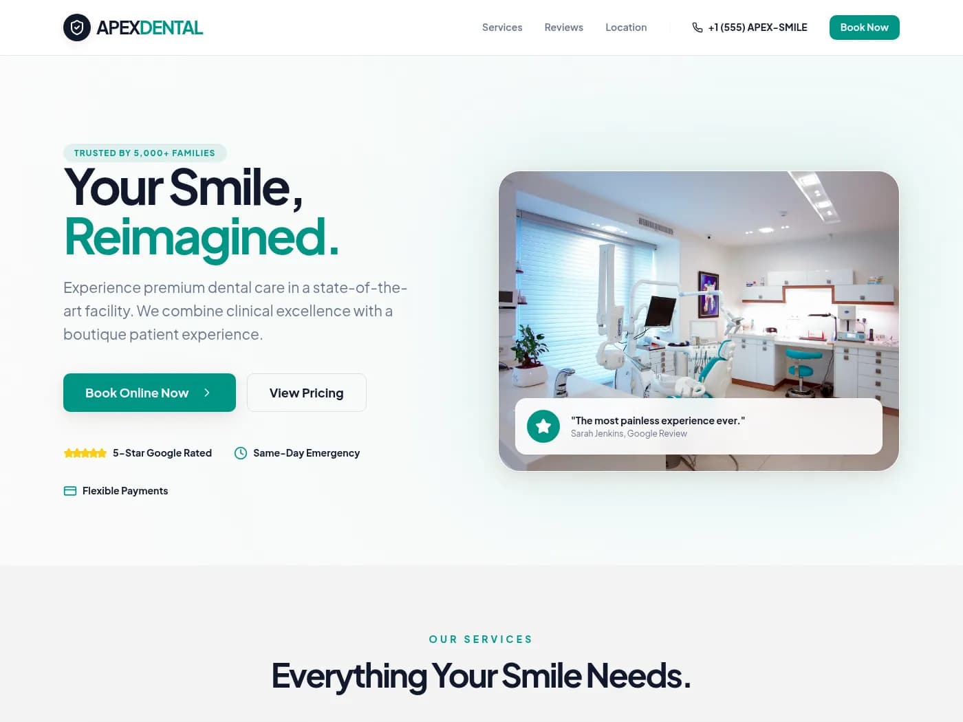 Apex Dental Booking Funnel