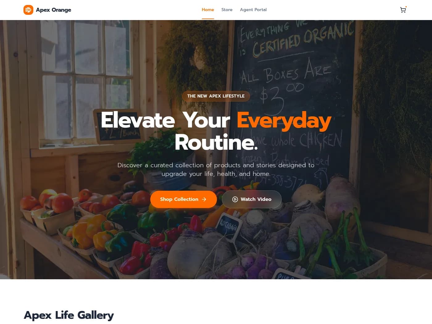 Apex Orange Web App