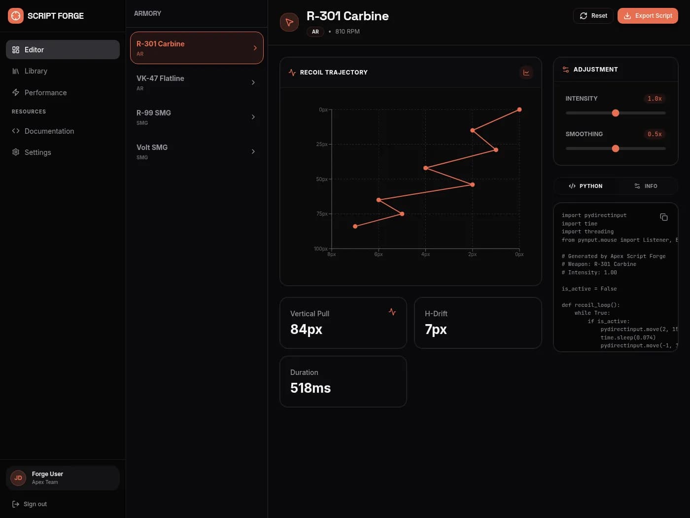 Apex Script Forge