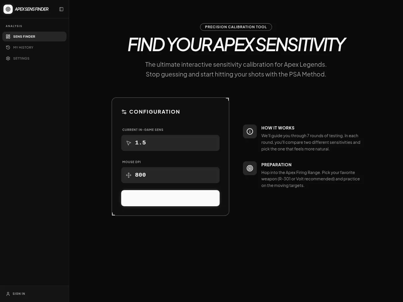 Apex Sens Finder