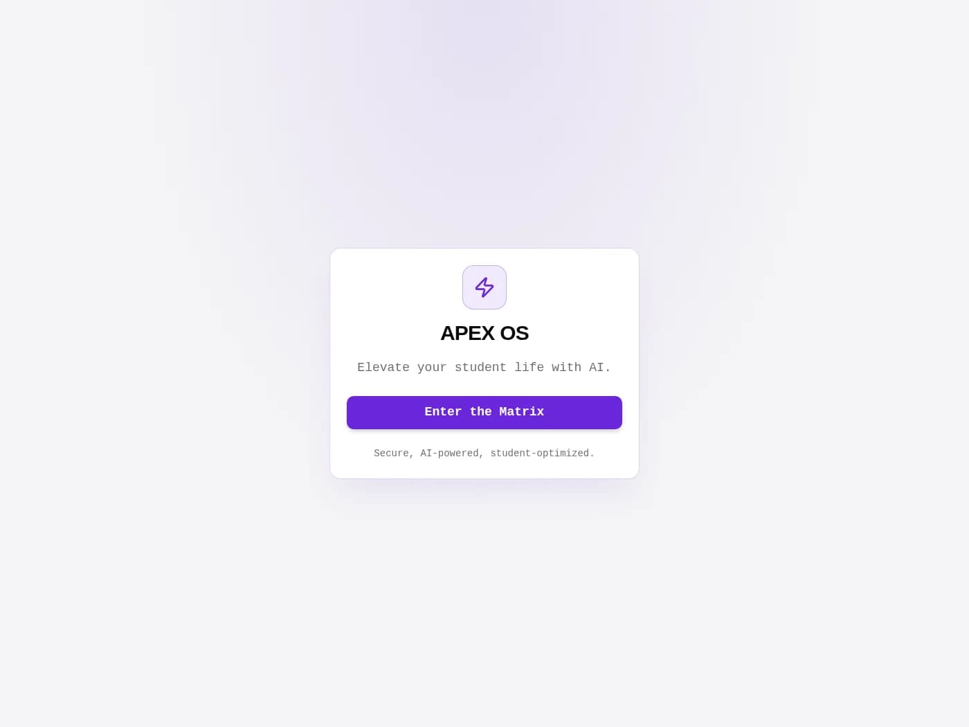 APEX Student OS