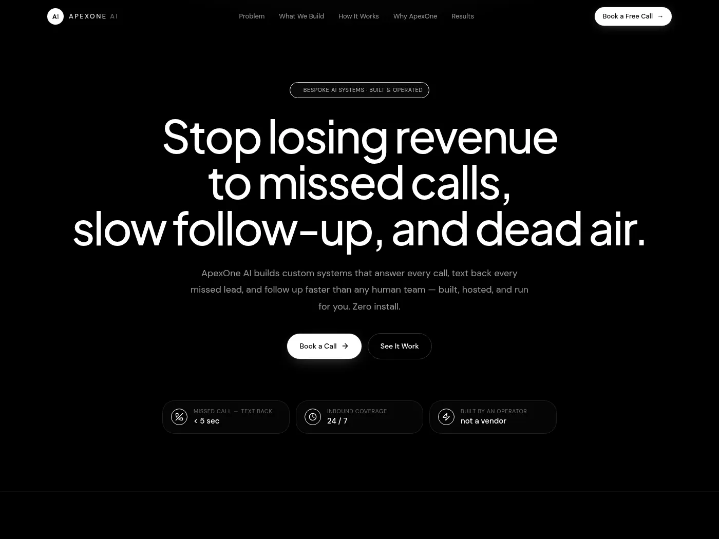 ApexOne AI Site Rebuild