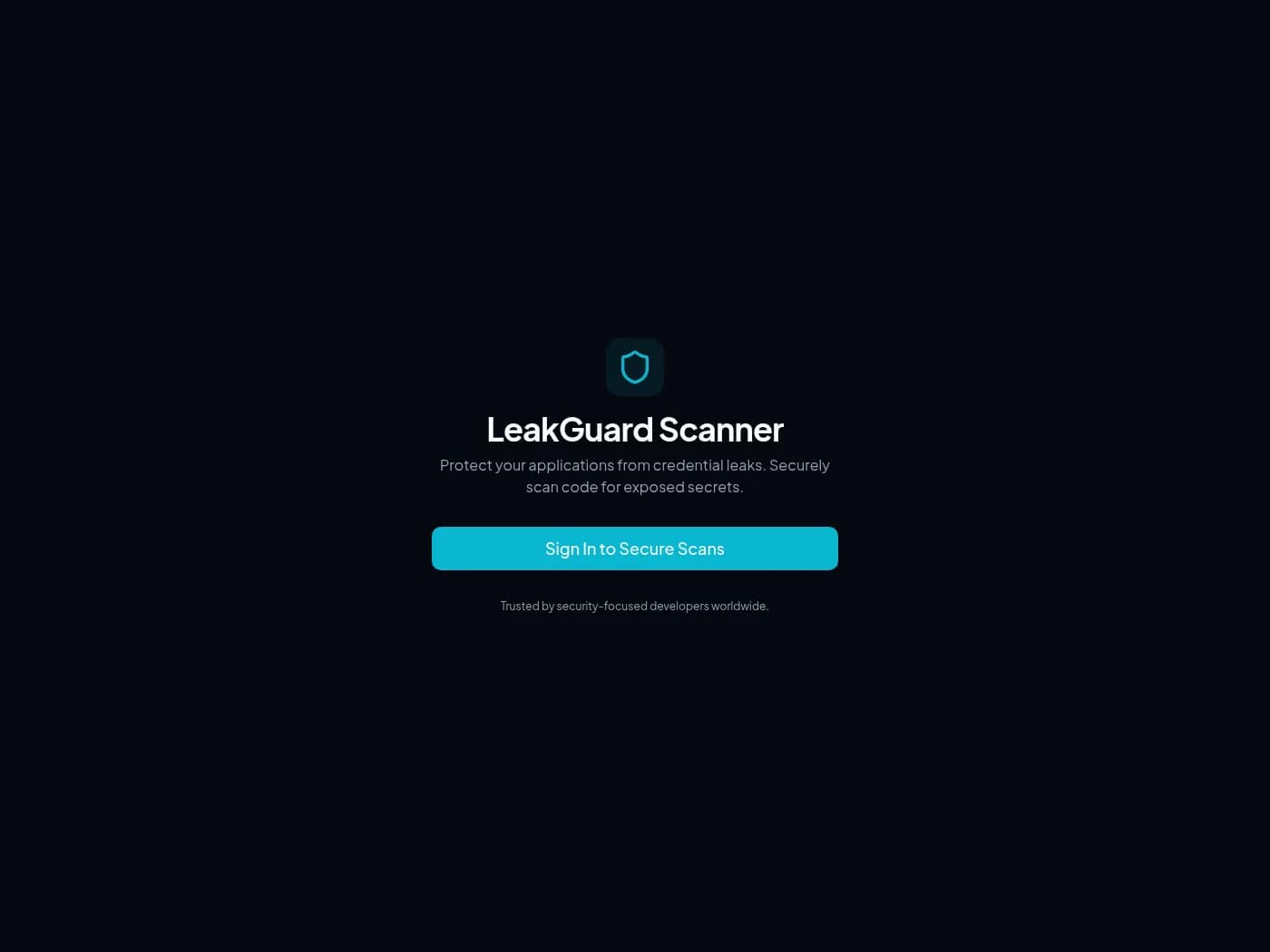 LeakGuard Scanner