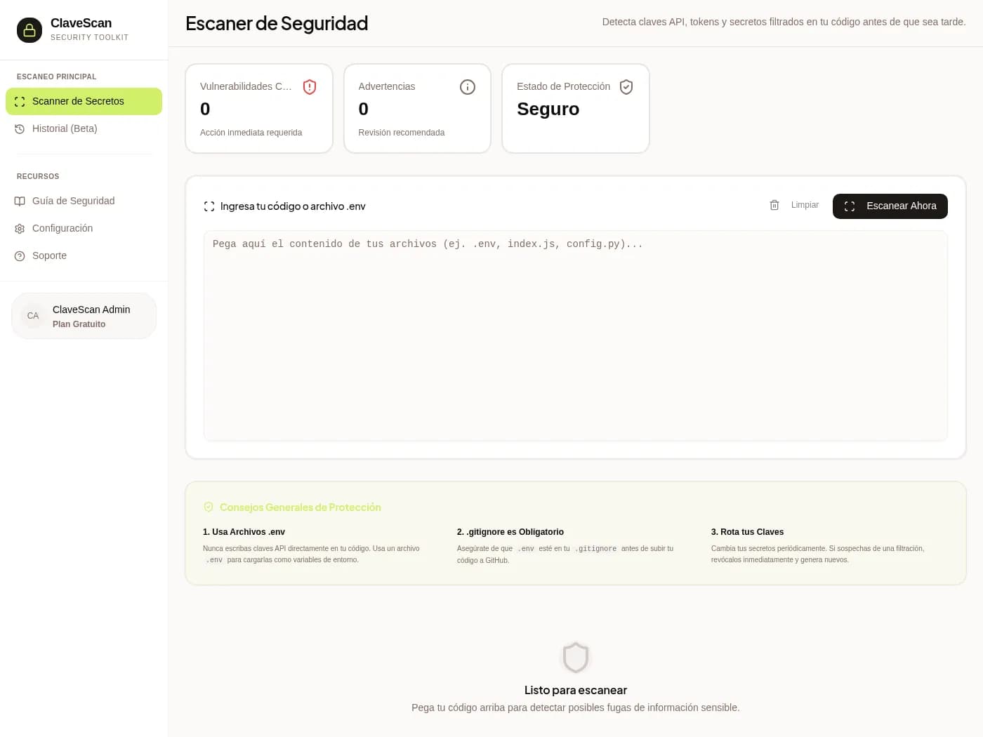 ClaveScan Security