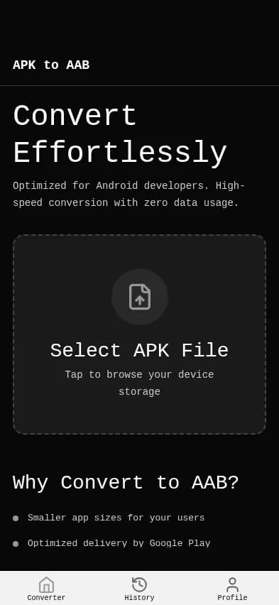 APK to AAB Converter