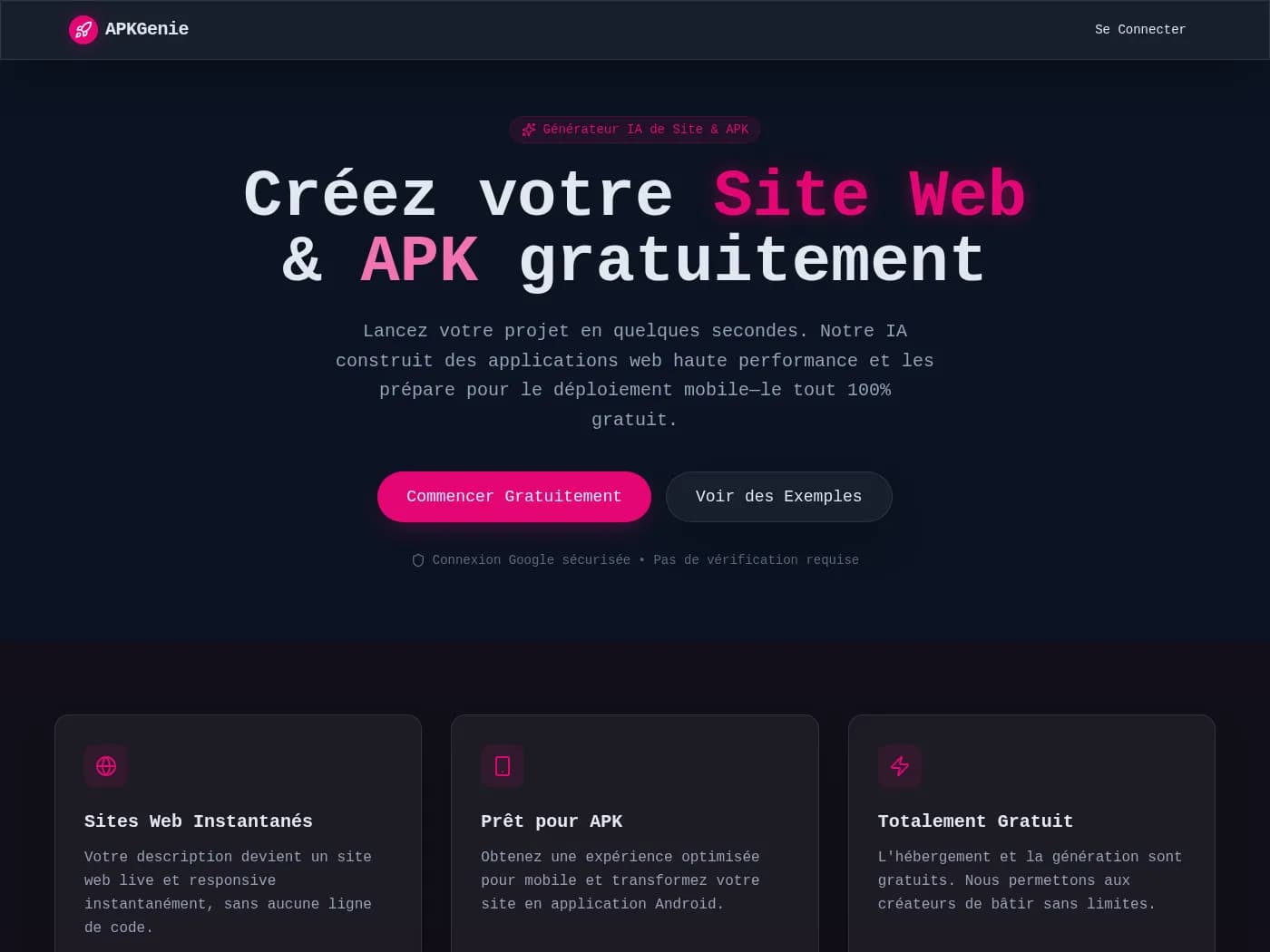 APK & Web Generator