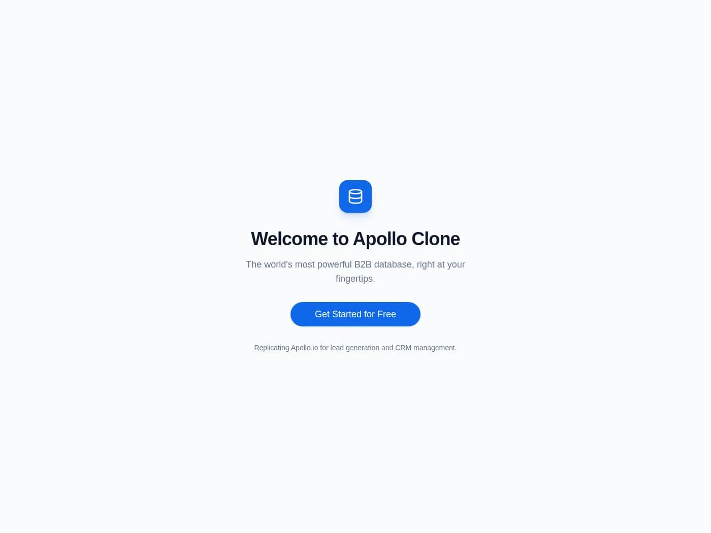 Apollo CRM Clone