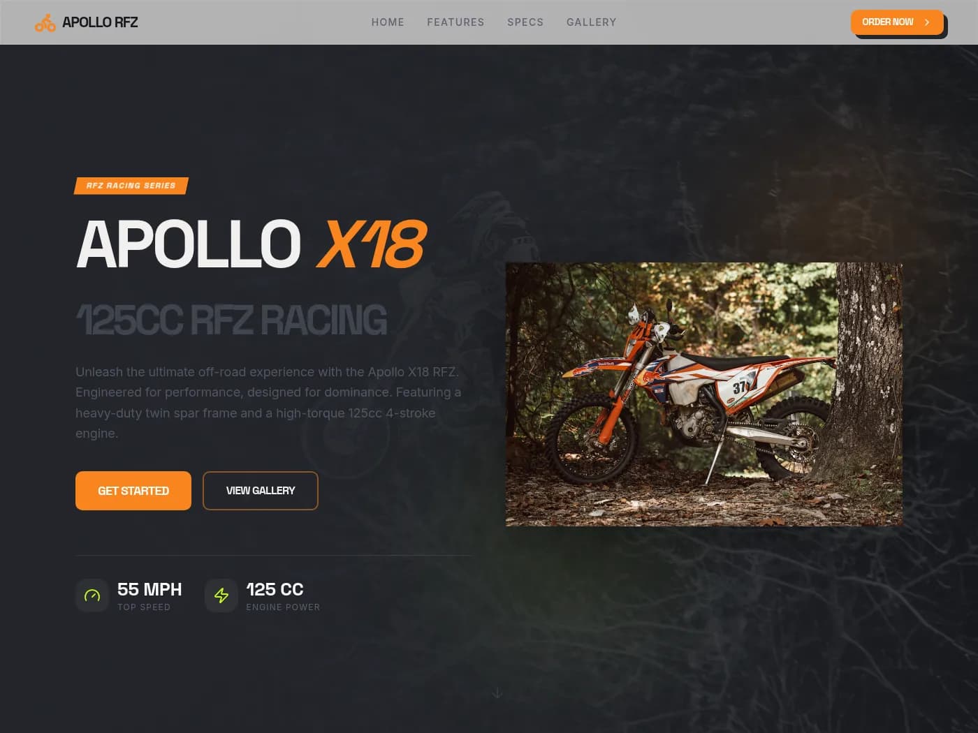 Apollo Dirt Bike Showcase