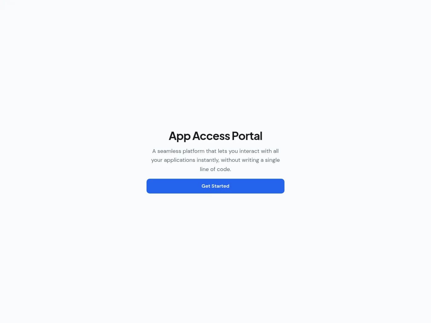 App Access Portal