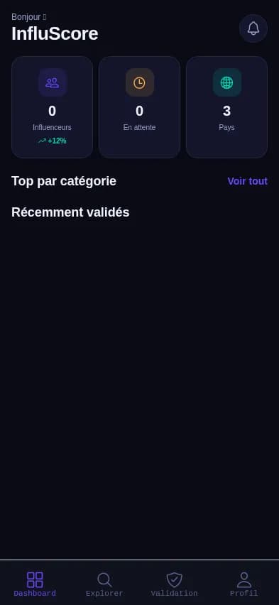 App Créateur Mobile