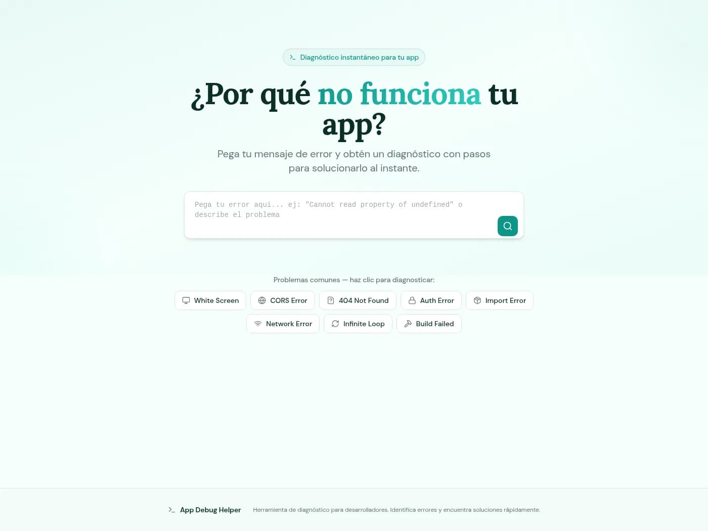 App Debug Helper
