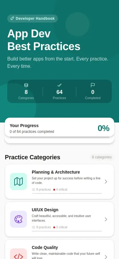 App Dev Best Practices