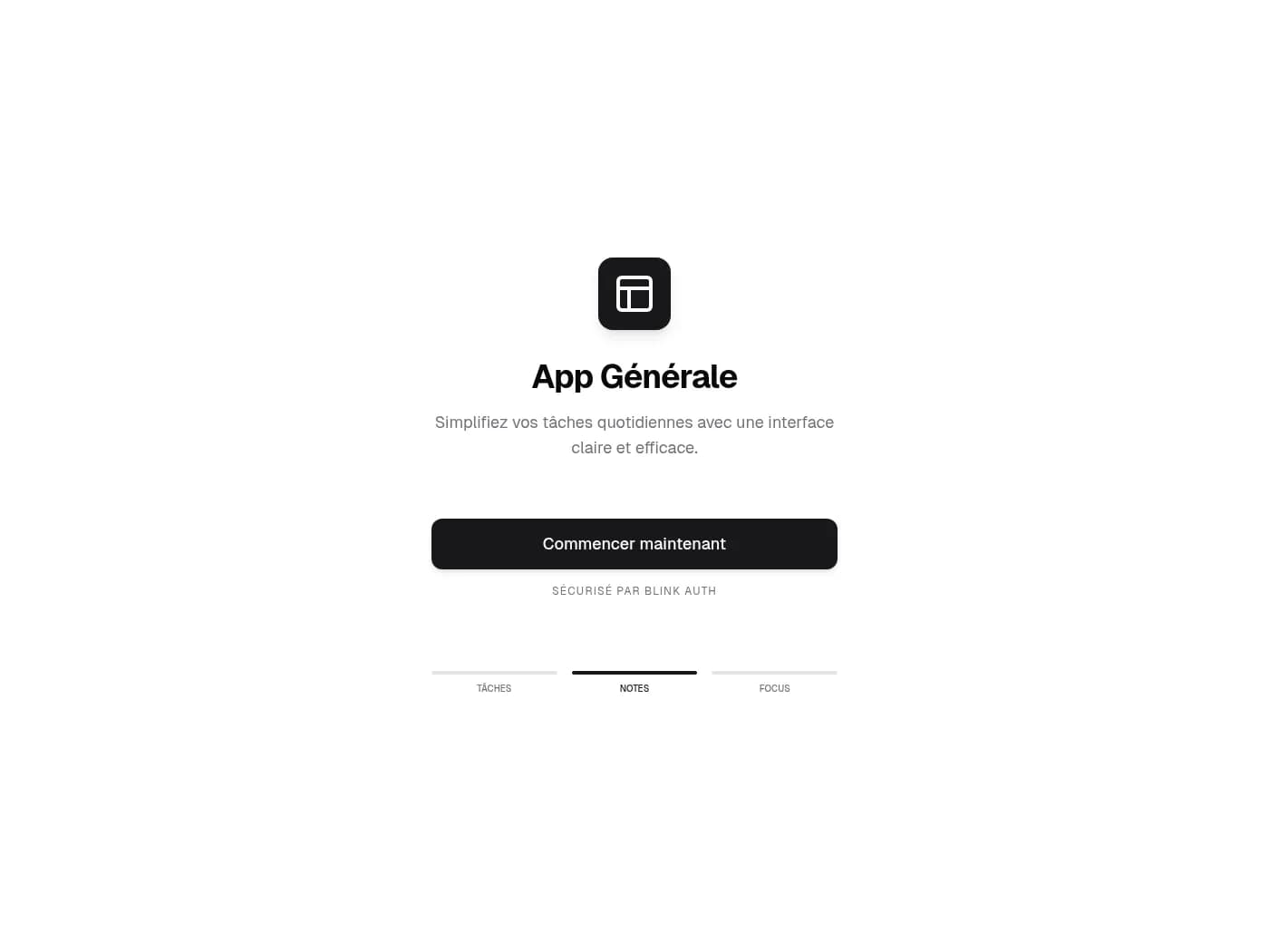 App Générale