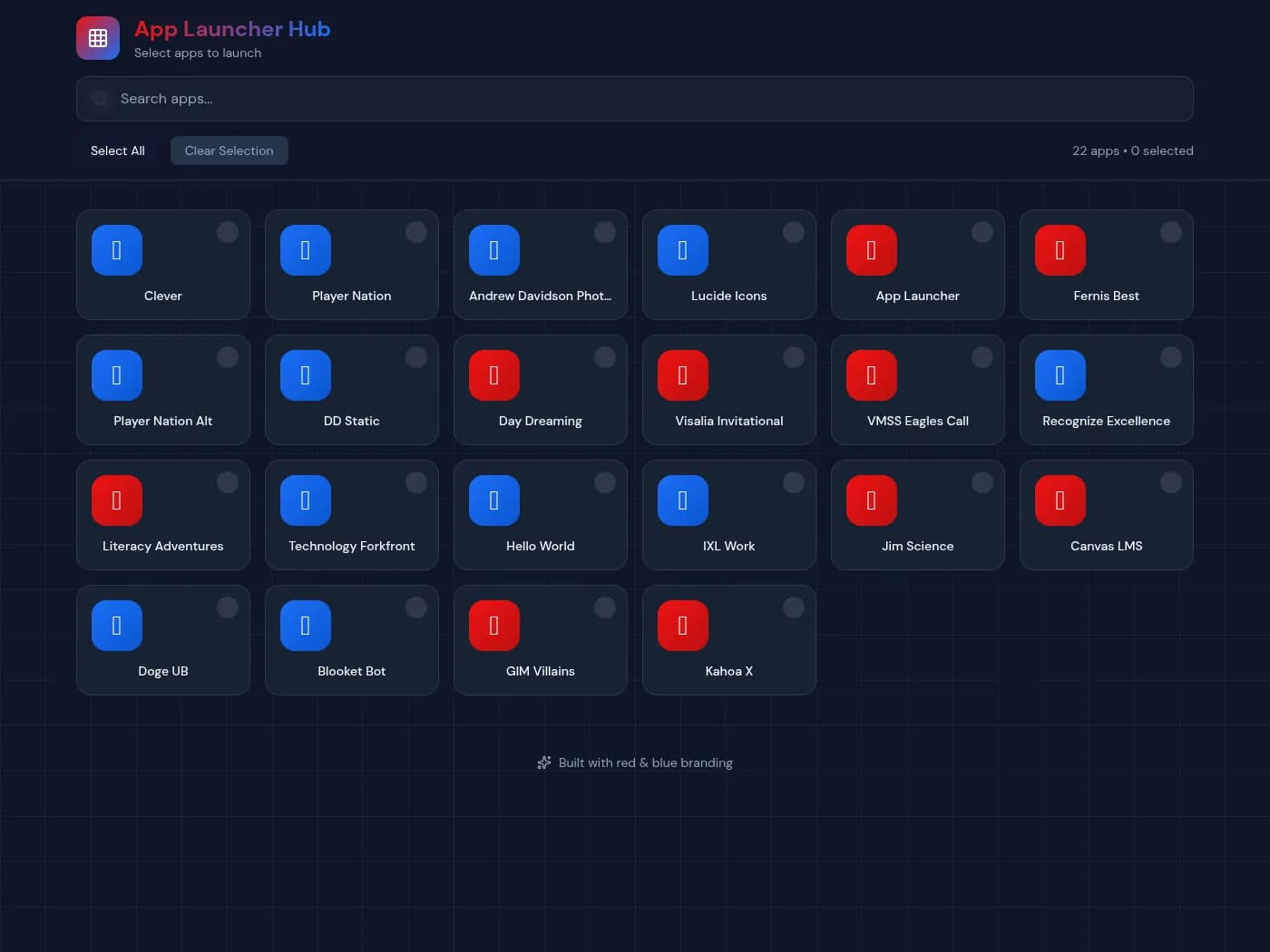 App Launcher Hub