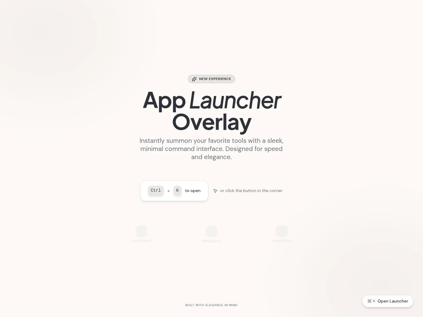 App Launcher Overlay