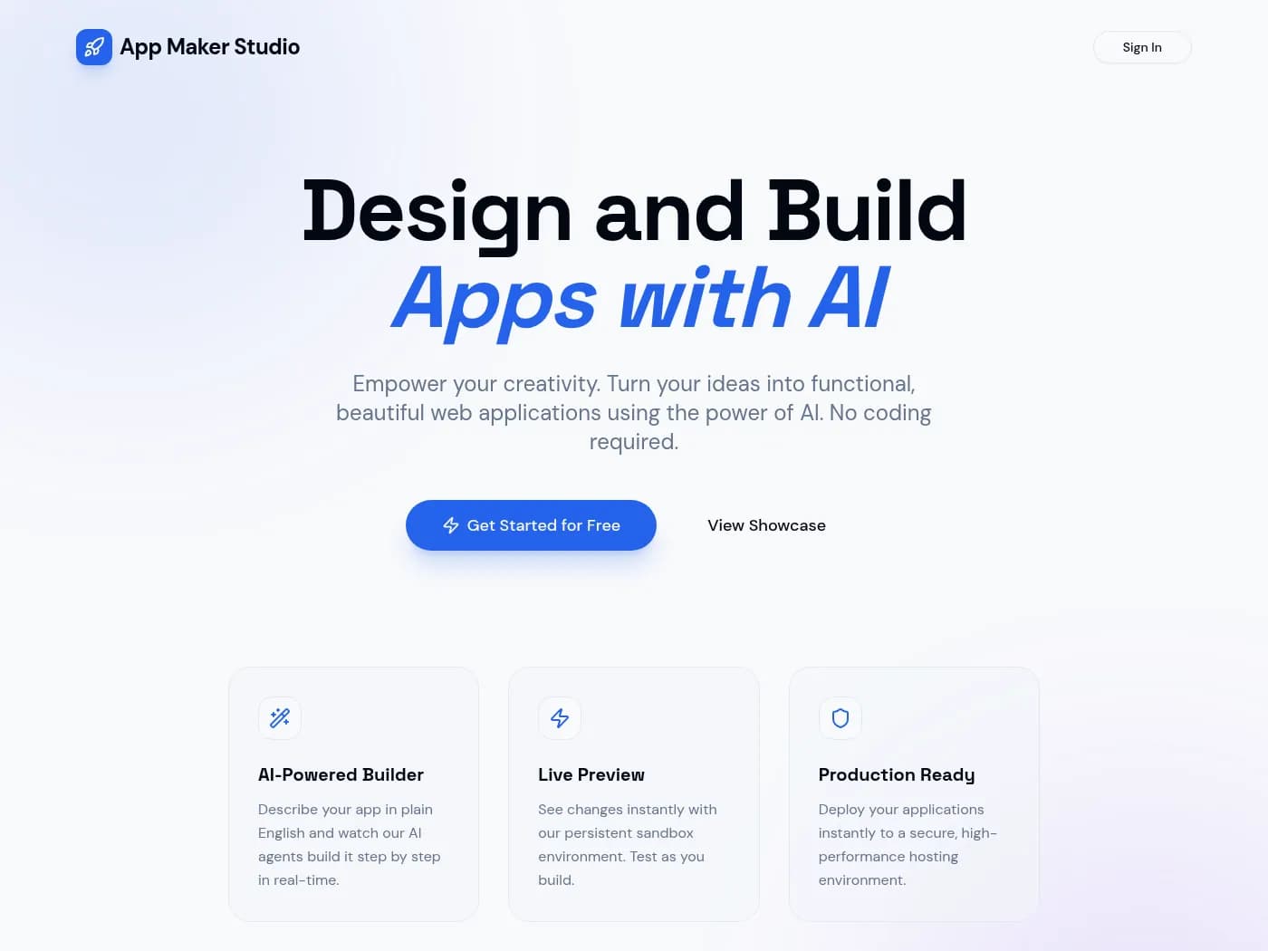 App Maker Studio