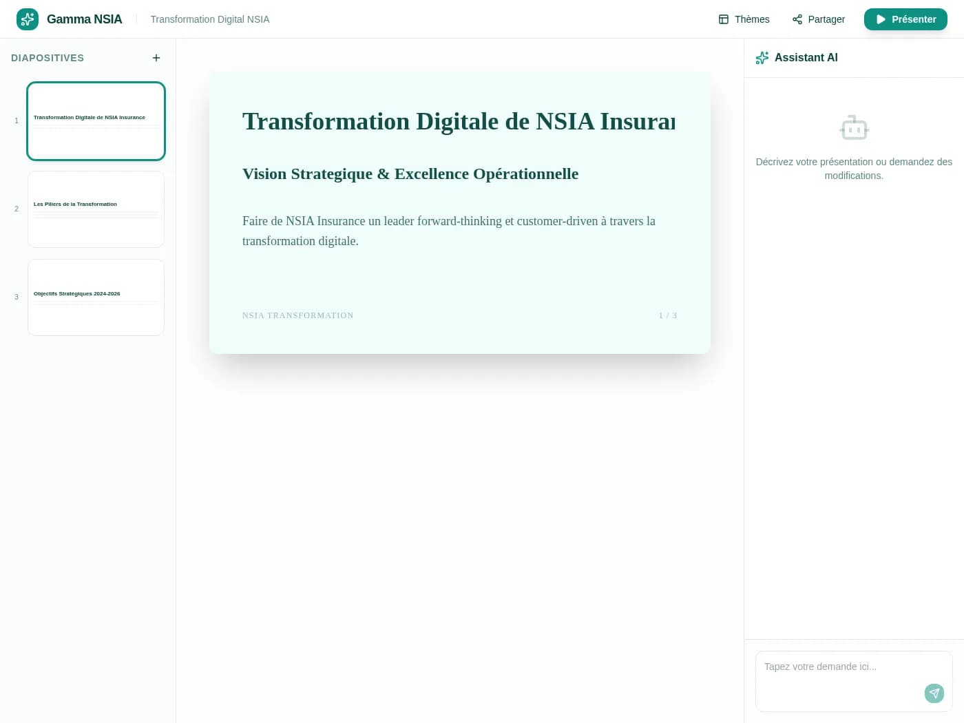 App Presentation UI